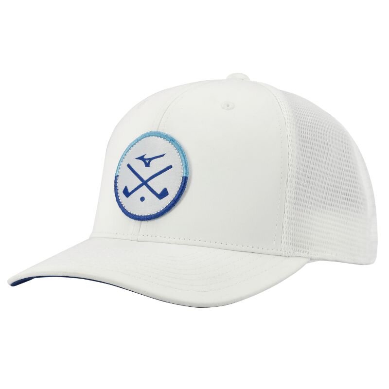 Mizuno Crossed Clubs Meshback Cap White